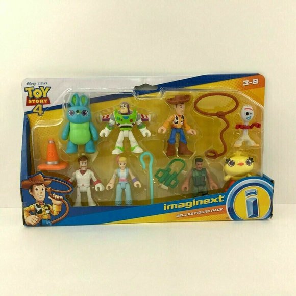 Imaginext | Toys | Toy Story 4 Imaginext Deluxe 8 Figure Pack Disney Pixar Woody Bo Peep Forky ...